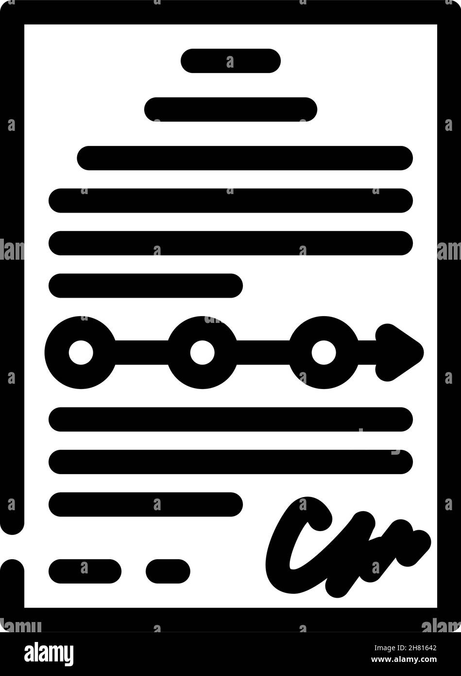 approved plan line icon vector illustration Stock Vector Image & Art ...