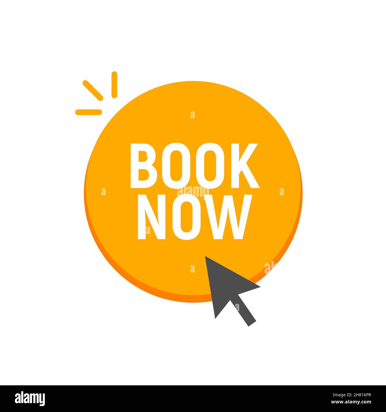 Book now button icon online make oval advertising agency badge. Book ...