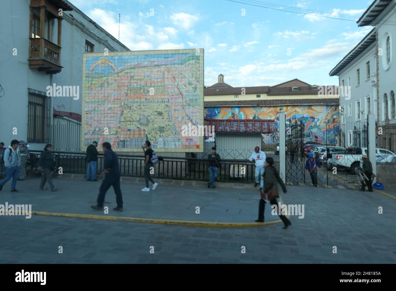 Street sign in Cusco Peru Stock Photo - Alamy