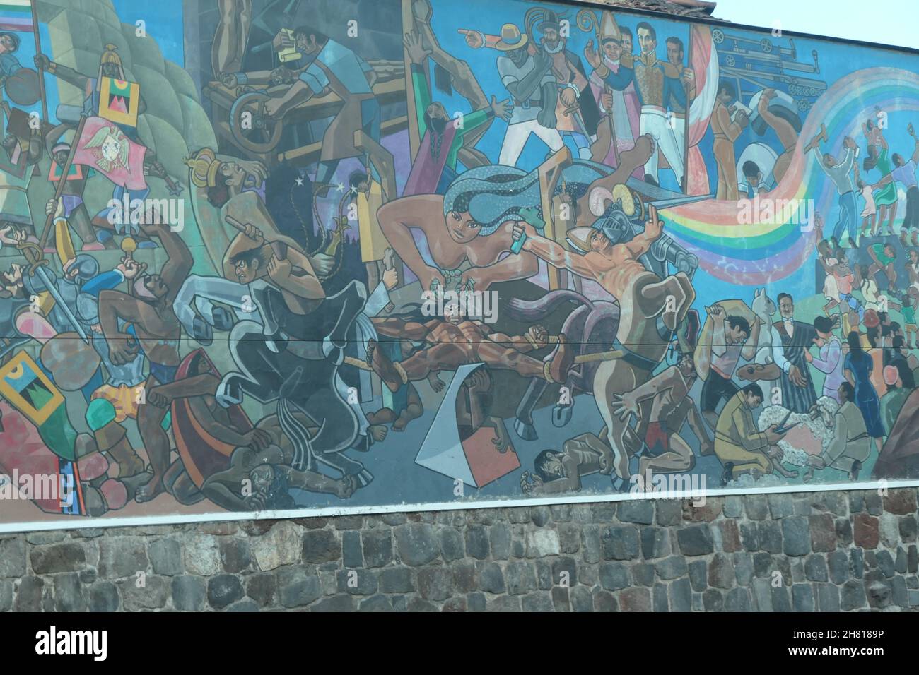 Mural in Cusco Peru South America art artwork type style history ...