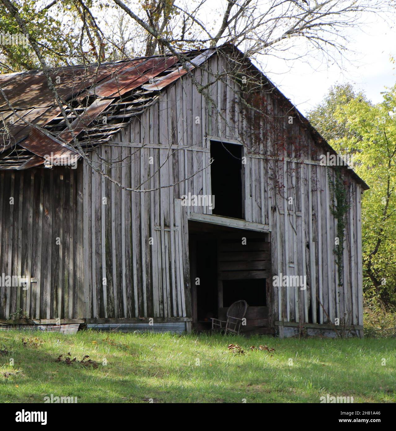 Old Oklahoma Barn Stock Photo - Alamy