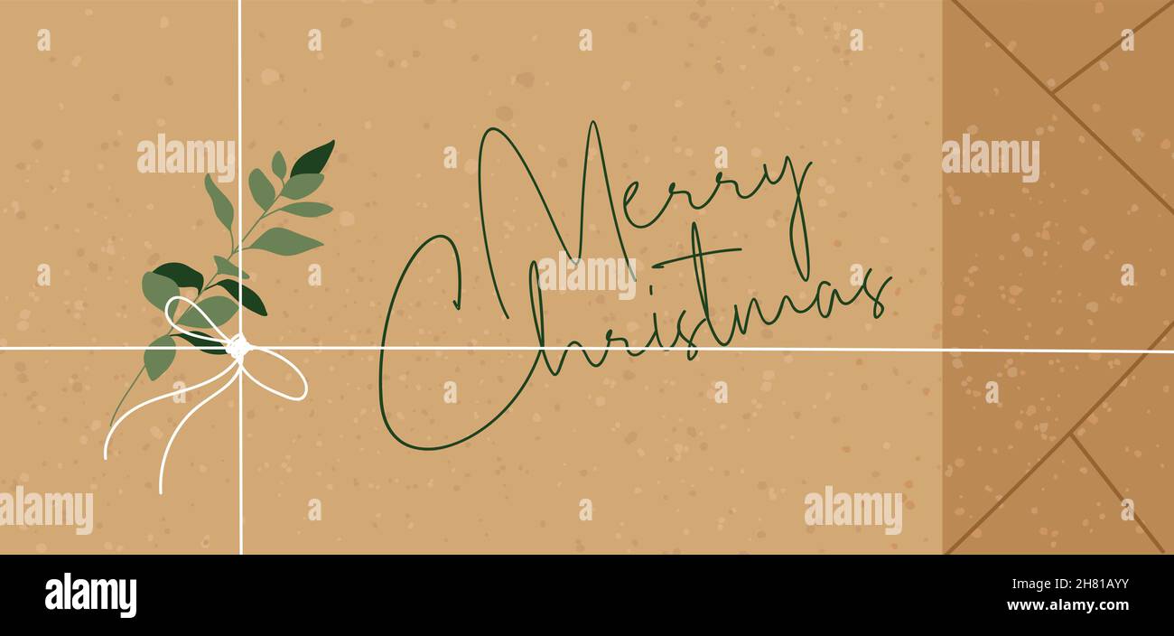 Zero waste christmas decoration Stock Vector Images - Alamy