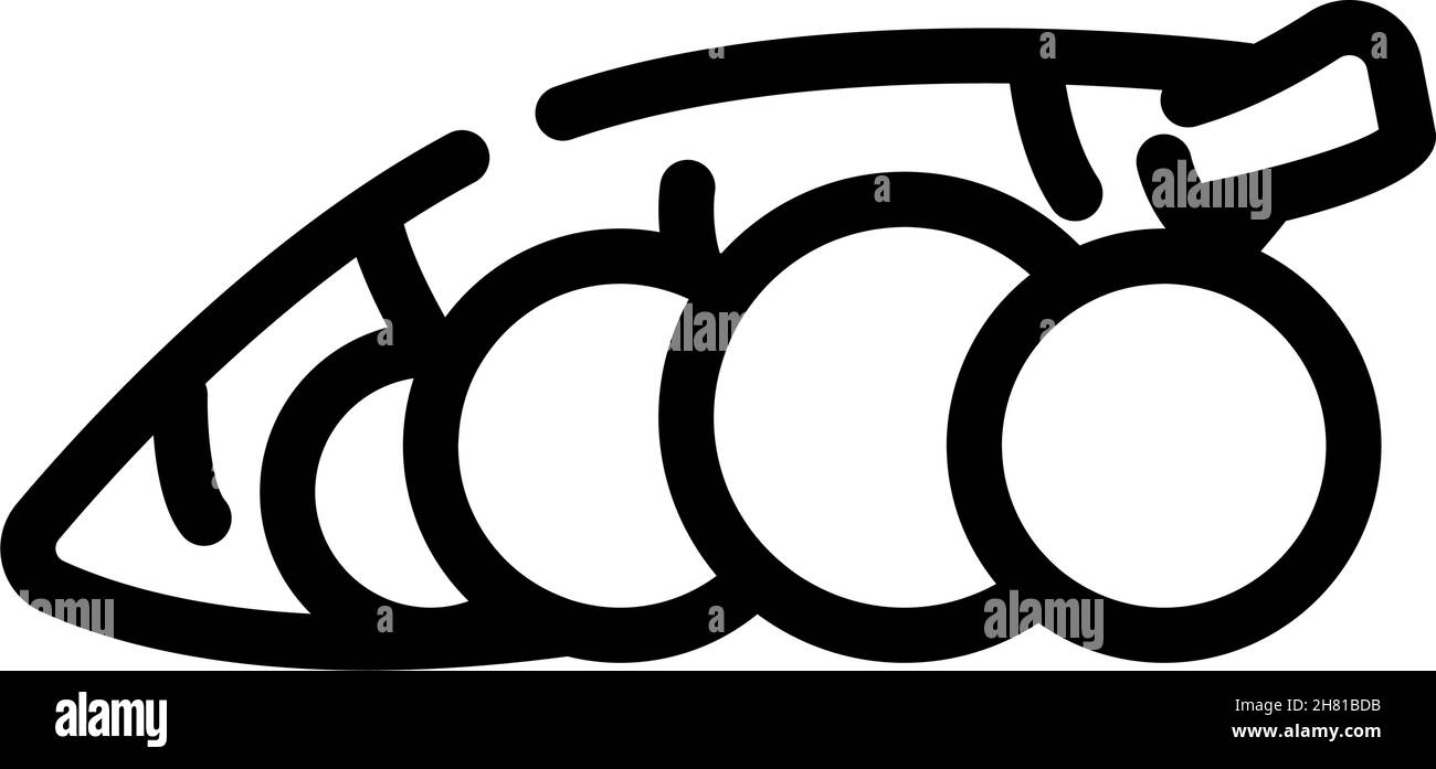 manioc natural vegetable line icon vector illustration Stock Vector ...