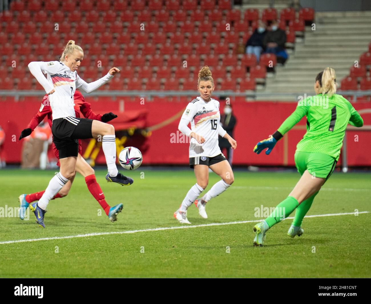 Lea Schüller (7 Germany) during the Womens World Cup Qualification Game ...
