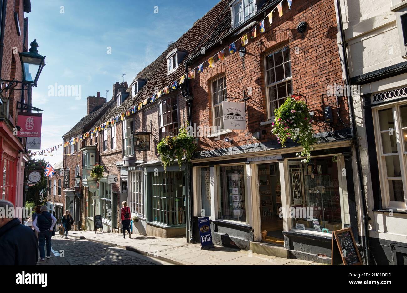 Upper Steep Hill Lincoln city 2021 Stock Photo - Alamy