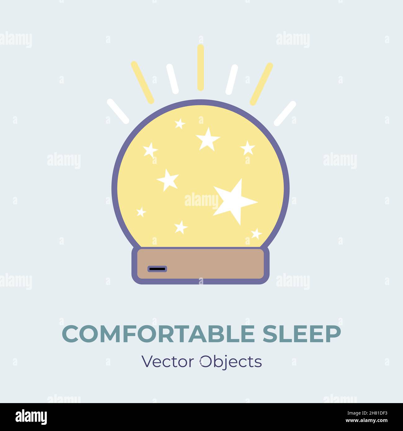 Bedroom night light Stock Vector Images - Alamy