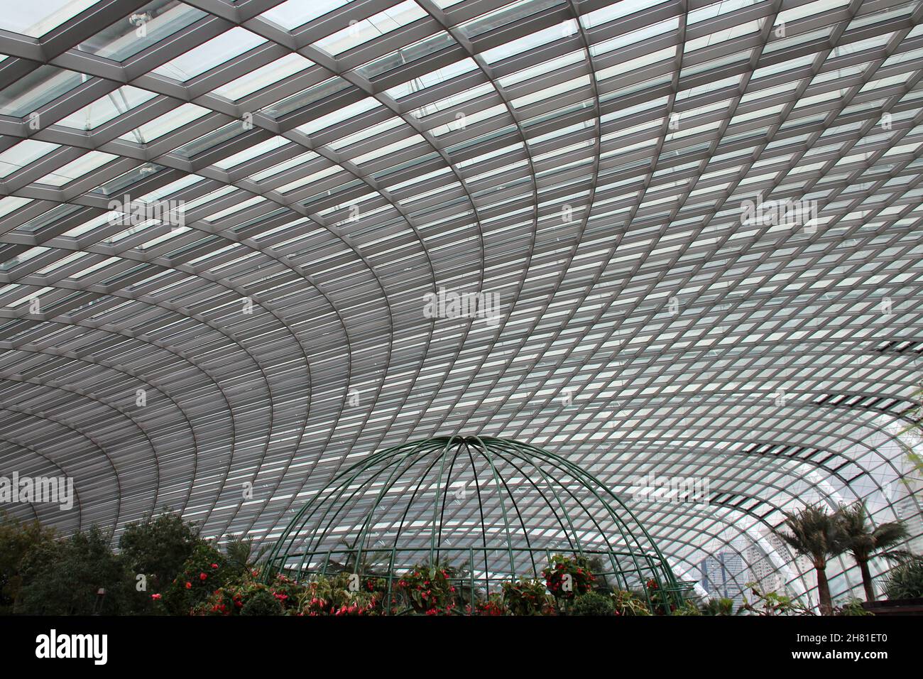 greenhouse (flower dome) at gardens by the bay in singapore Stock Photo ...