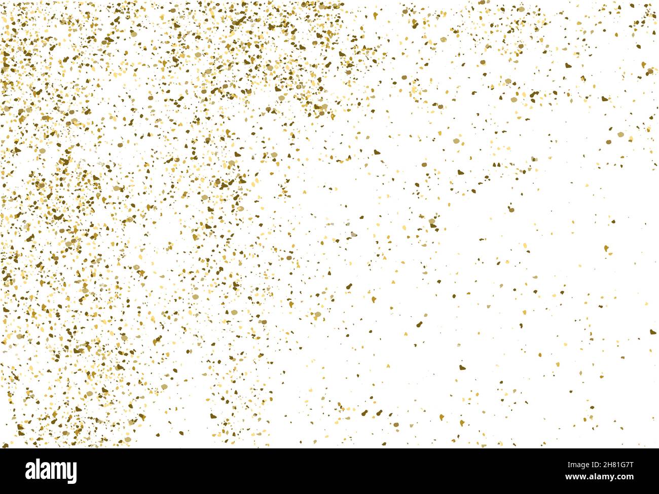 Glitter gold background sparkle dust vector confetti explosion. Golden ...