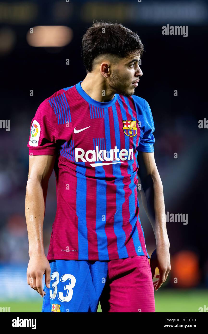 BARCELONA - OCT 30: Ez Abde in action during the La Liga match between ...