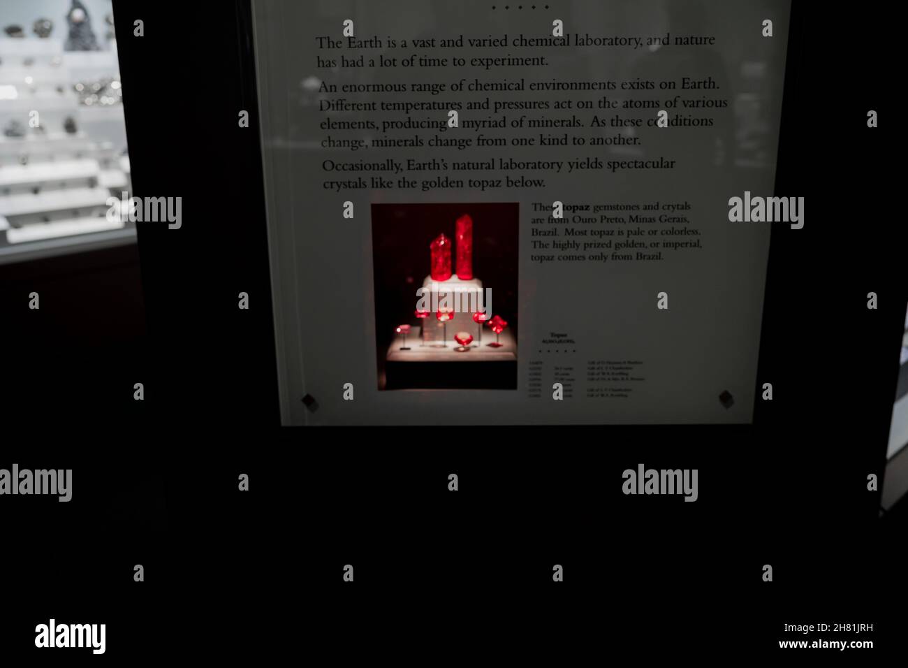 Red Ruby Gem Jewelry in Smithsonian Museum Stock Photo - Alamy