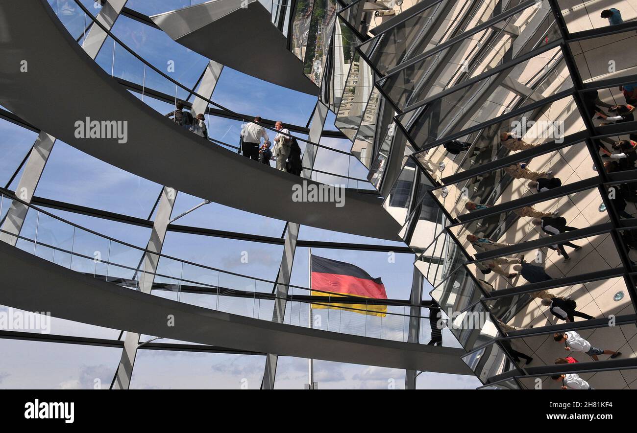 Glass Dome of Reichtag, Berlin, Germany Stock Photo - Alamy