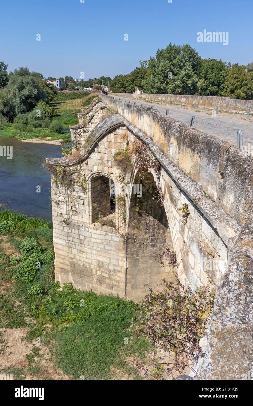 BYALA, BULGARIA - AUGUST 15, 2020: Nineteenth-century bridge over the ...