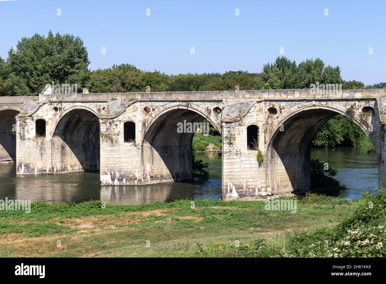 BYALA, BULGARIA - AUGUST 15, 2020: Nineteenth-century bridge over the ...