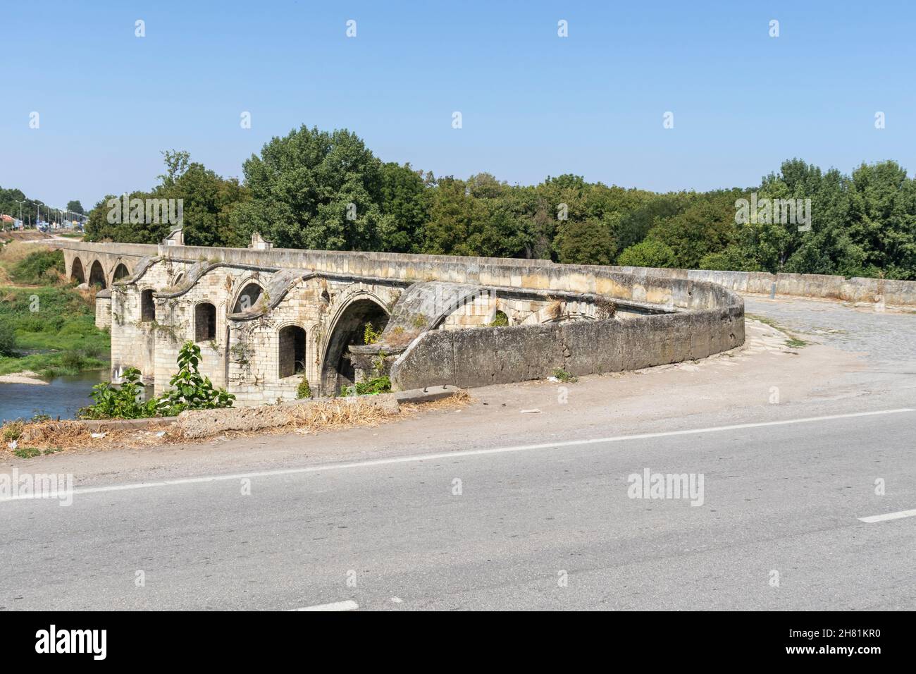 BYALA, BULGARIA - AUGUST 15, 2020: Nineteenth-century bridge over the ...