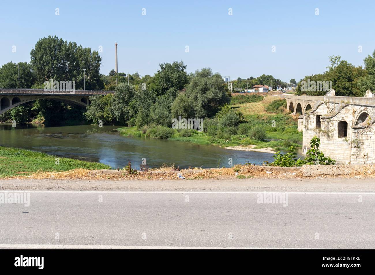 BYALA, BULGARIA - AUGUST 15, 2020: Nineteenth-century bridge over the ...