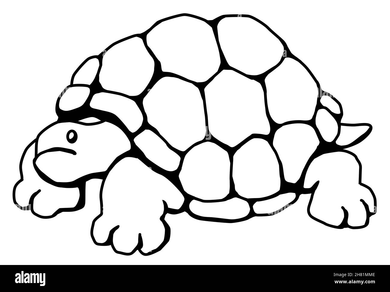 Tortoise giant stencil black, vector illustration, horizontal, isolated ...