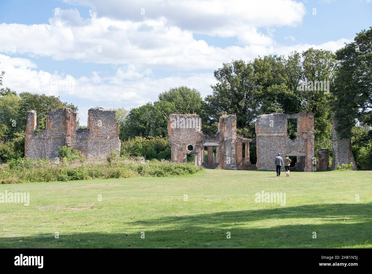 Lee House ruins, Sopwell Nunnery, St Albans Stock Photo - Alamy