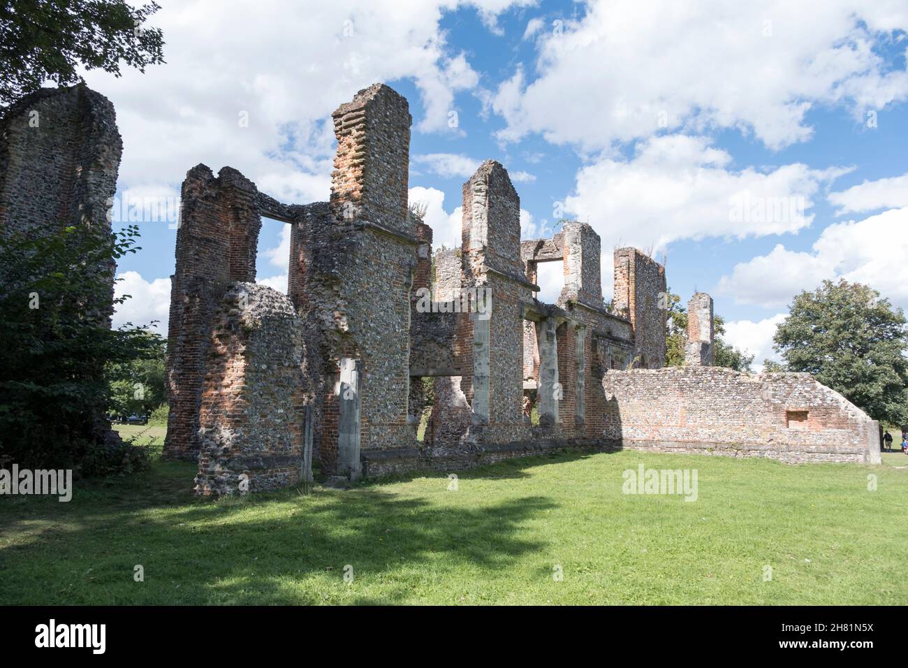 Lee House ruins, Sopwell Nunnery, St Albans Stock Photo - Alamy