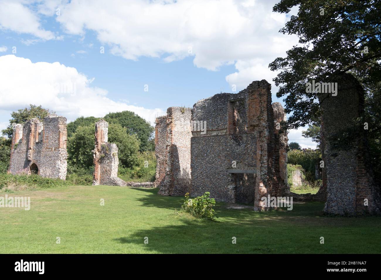 Lee House ruins, Sopwell Nunnery, St Albans Stock Photo - Alamy