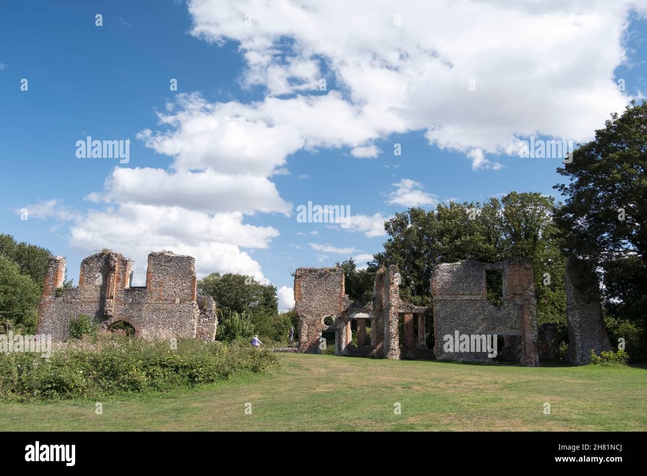 Lee House ruins, Sopwell Nunnery, St Albans Stock Photo - Alamy