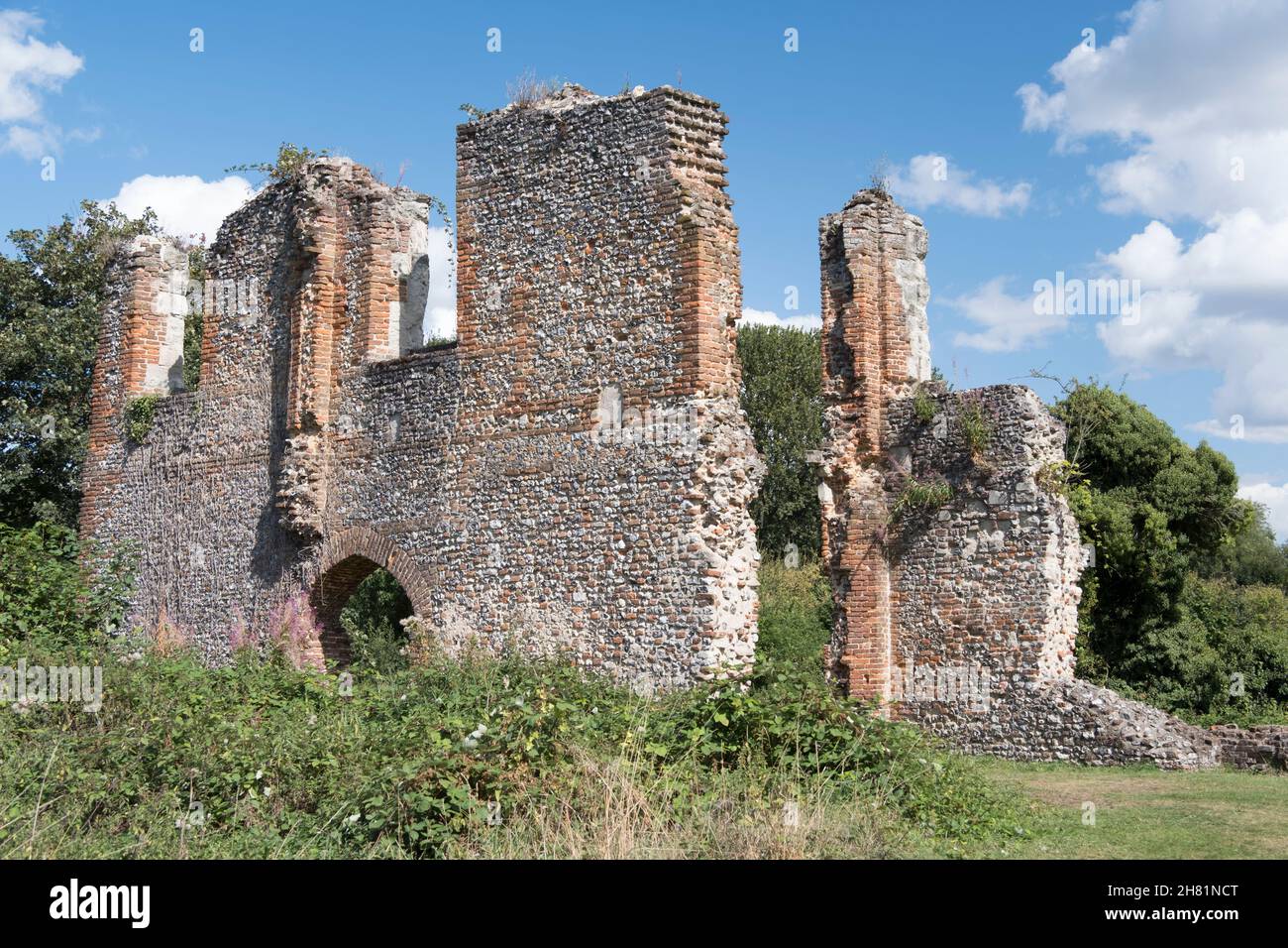 Lee House ruins, Sopwell Nunnery, St Albans Stock Photo - Alamy