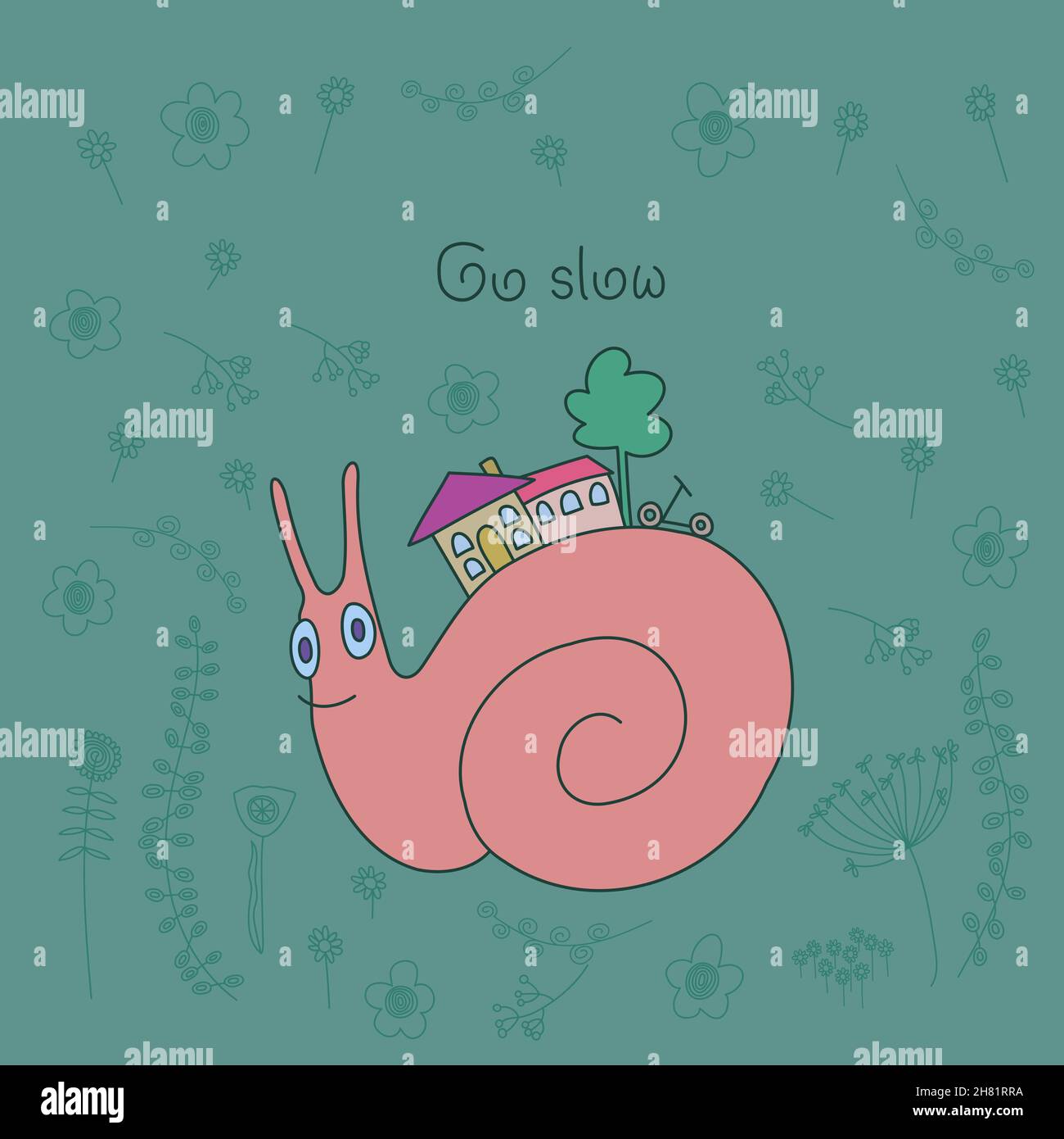 Go slow Stock Vector Images - Alamy