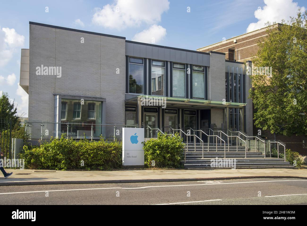 CAMBRIDGE, UNITED KINGDOM - Sep 18, 2021: The front view of Apple Inc ...