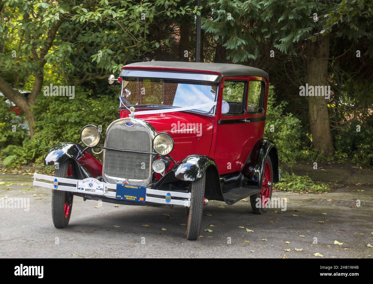 DARLINGTON, UNITED KINGDOM - Sep 18, 2021: A classic Ford Model A with ...