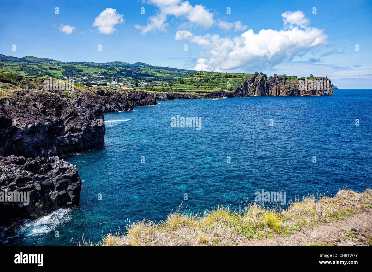 View over the northwest coast, São Miguel Island, Azores, Açores ... View over the northwest coast, São Miguel Island, Azores, Açores ...