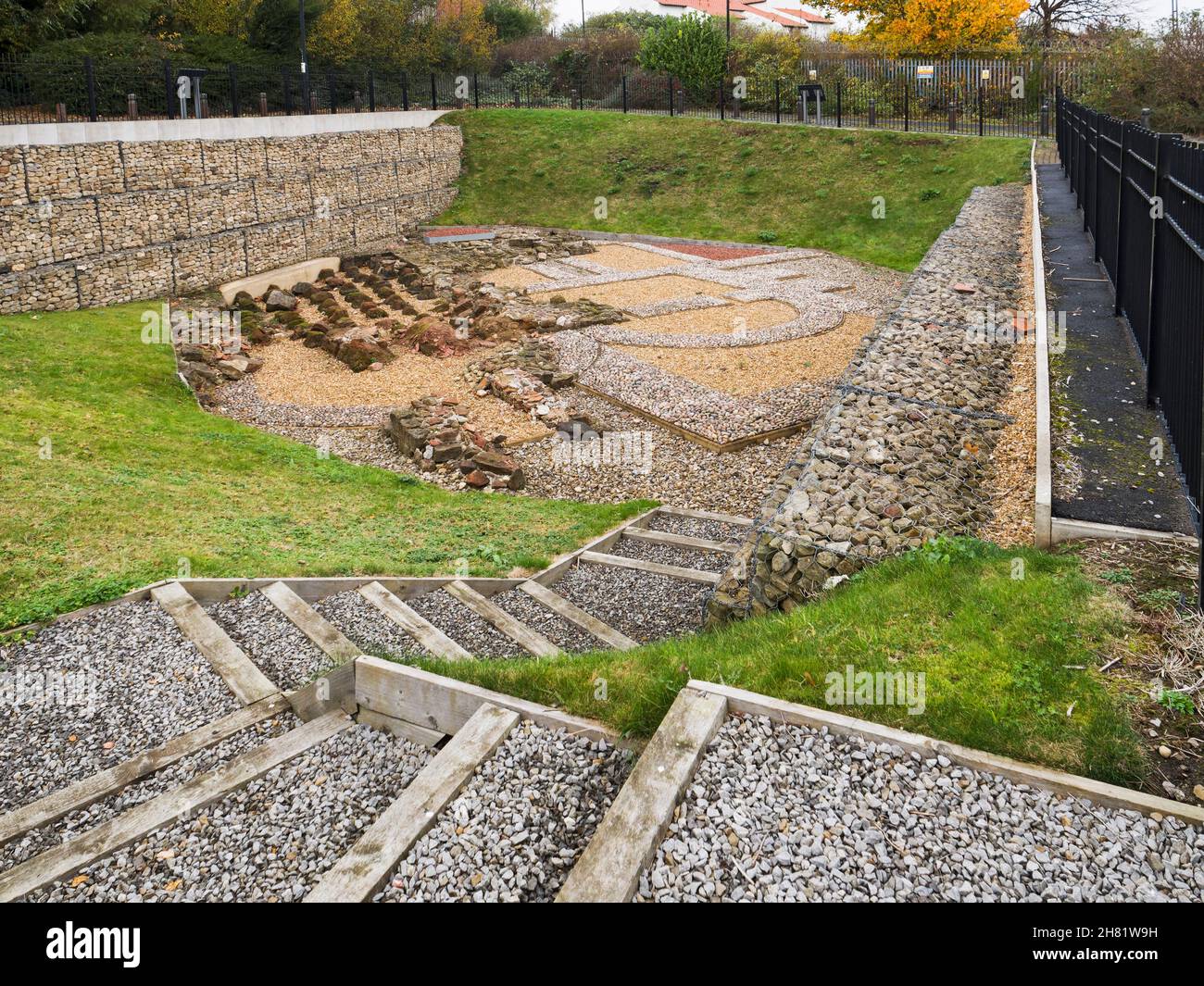 Hadrians wall reconstruction hi-res stock photography and images - Alamy
