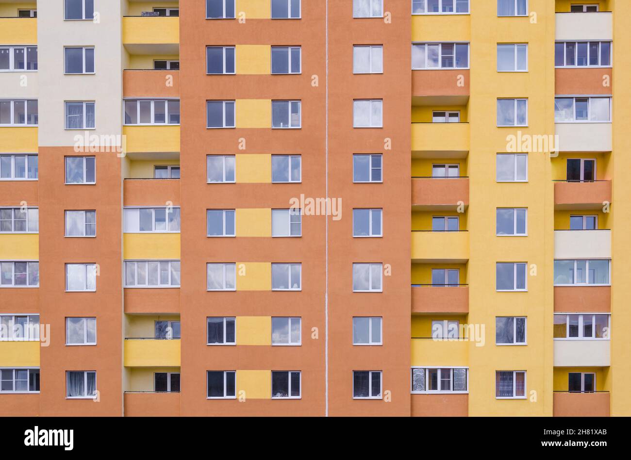 Facade of a multi-storey building Stock Photo - Alamy