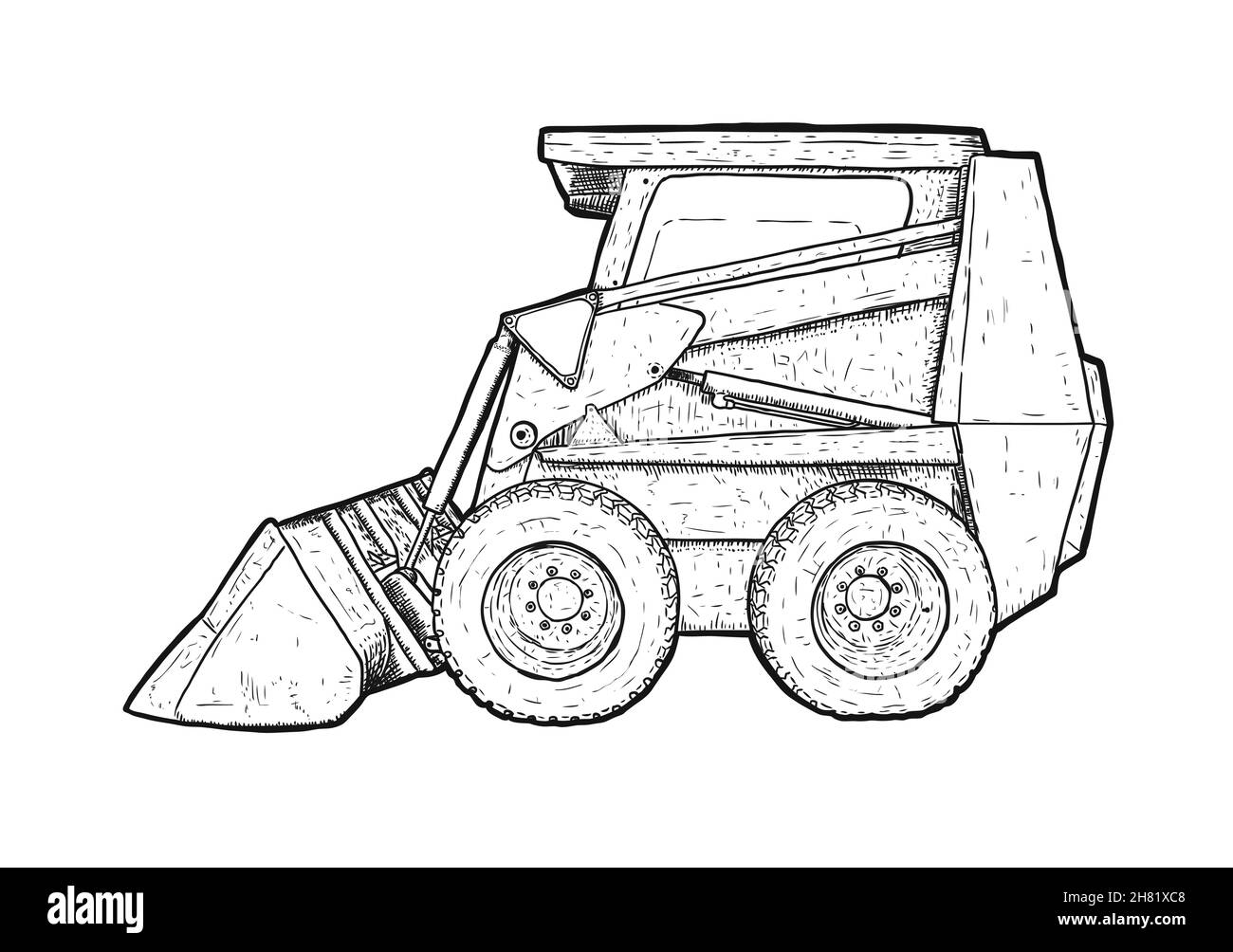 Excavator vector illustration Stock Vector Images - Alamy
