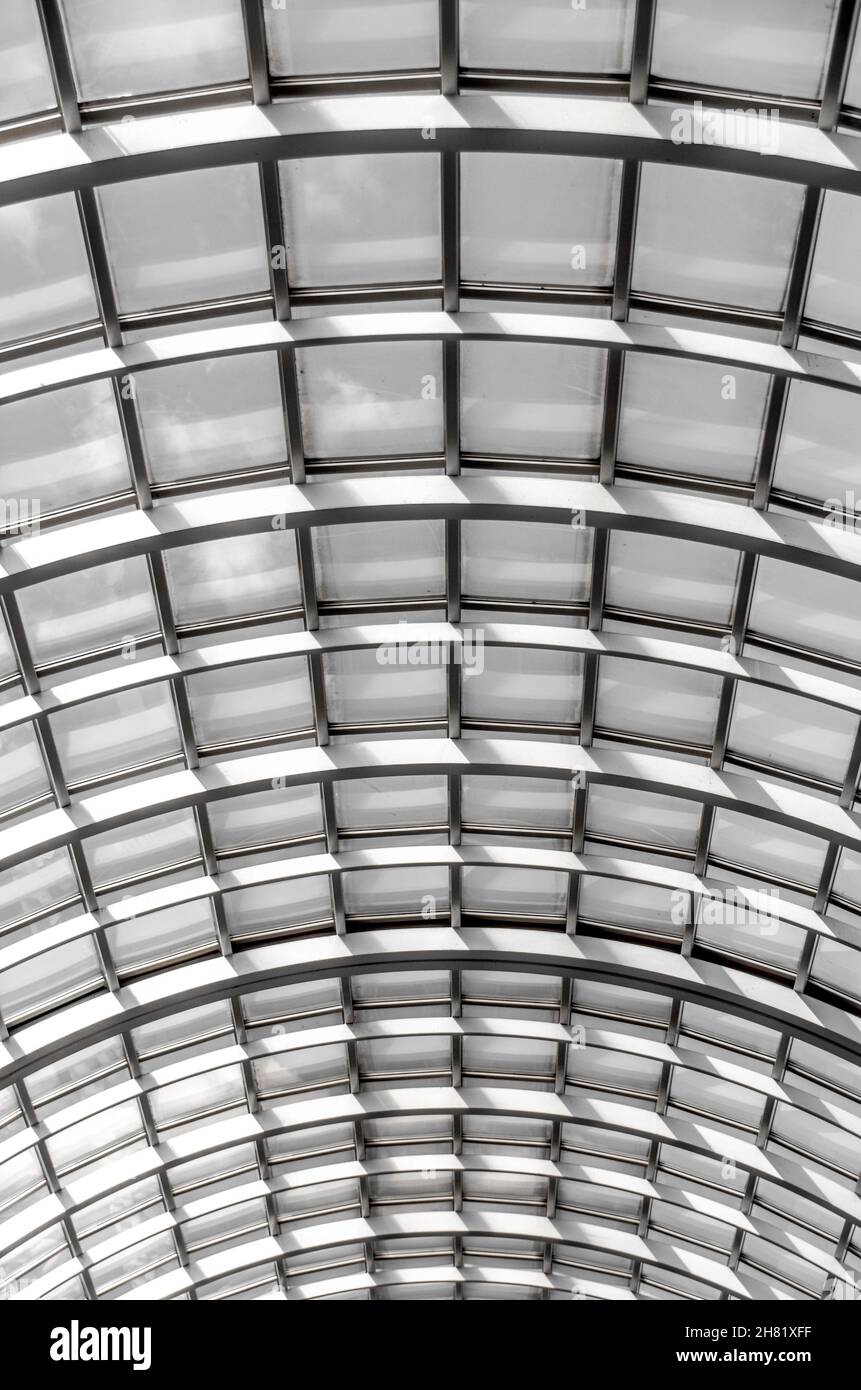 Modern hall at the top, modern building interiors Stock Photo - Alamy