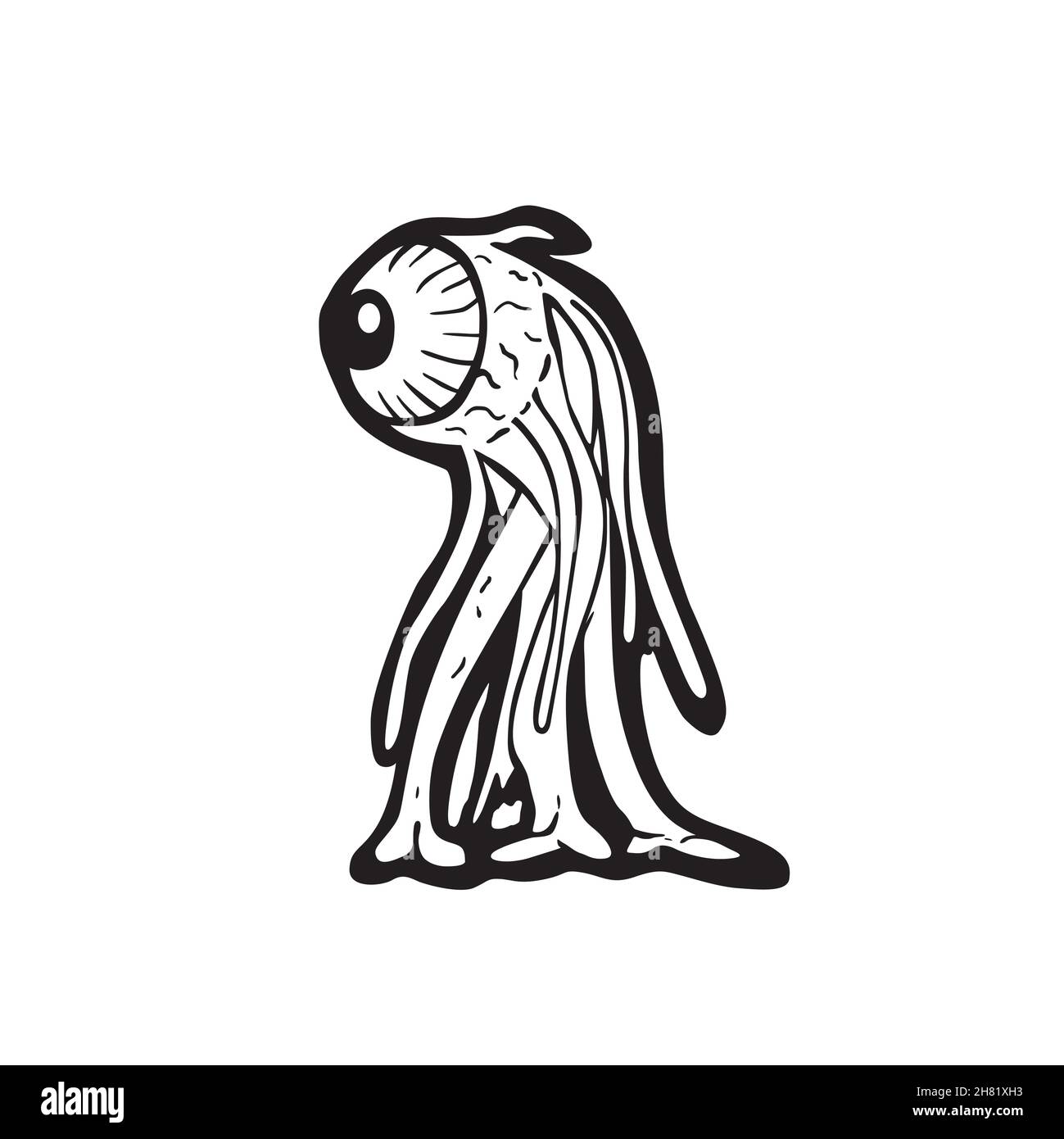 Monster eye, painted vector illustration Stock Vector Image & Art - Alamy