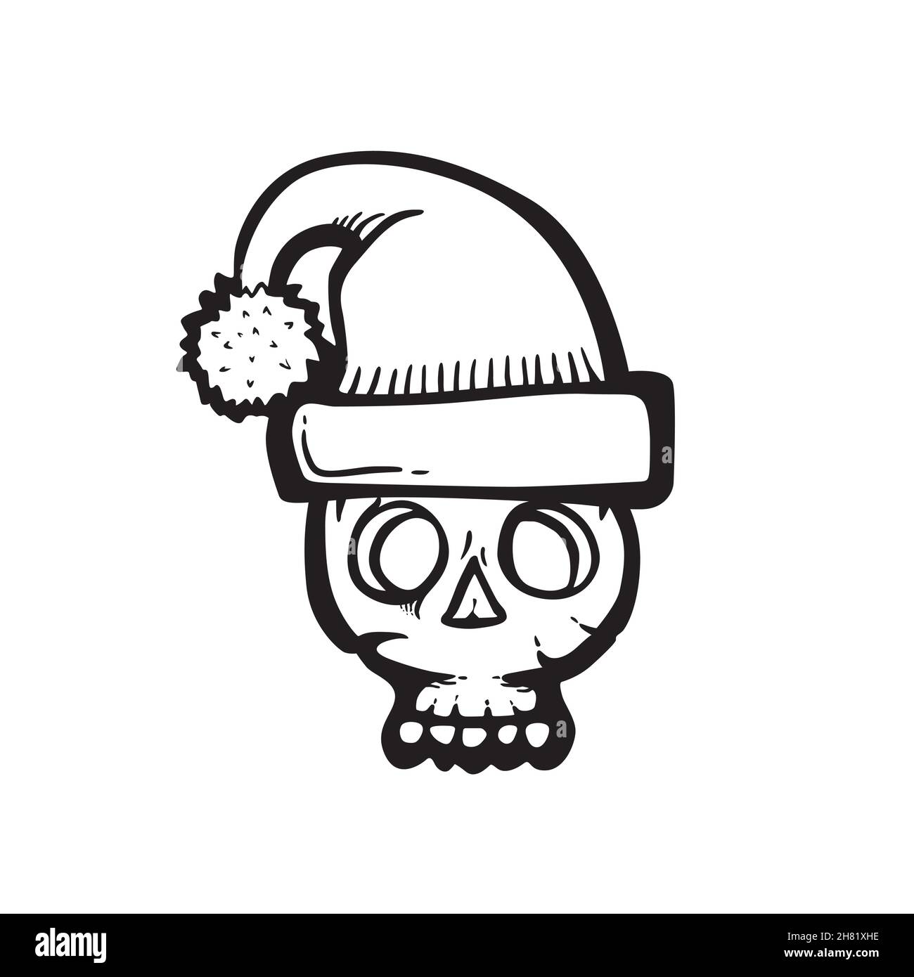 Skull cap Black and White Stock Photos & Images - Alamy
