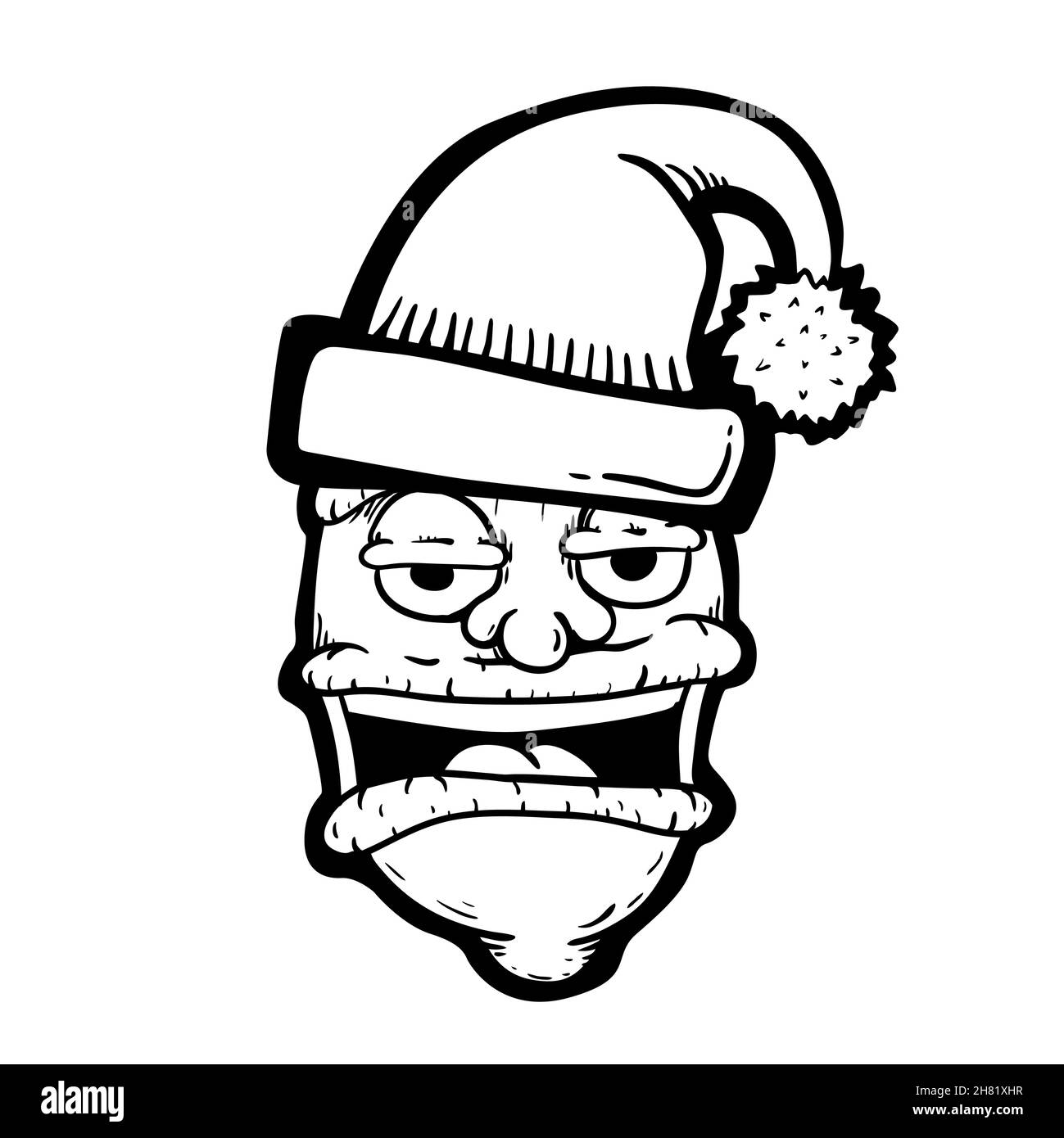 Cartoon character with cap, vector illustration Stock Vector Image ...
