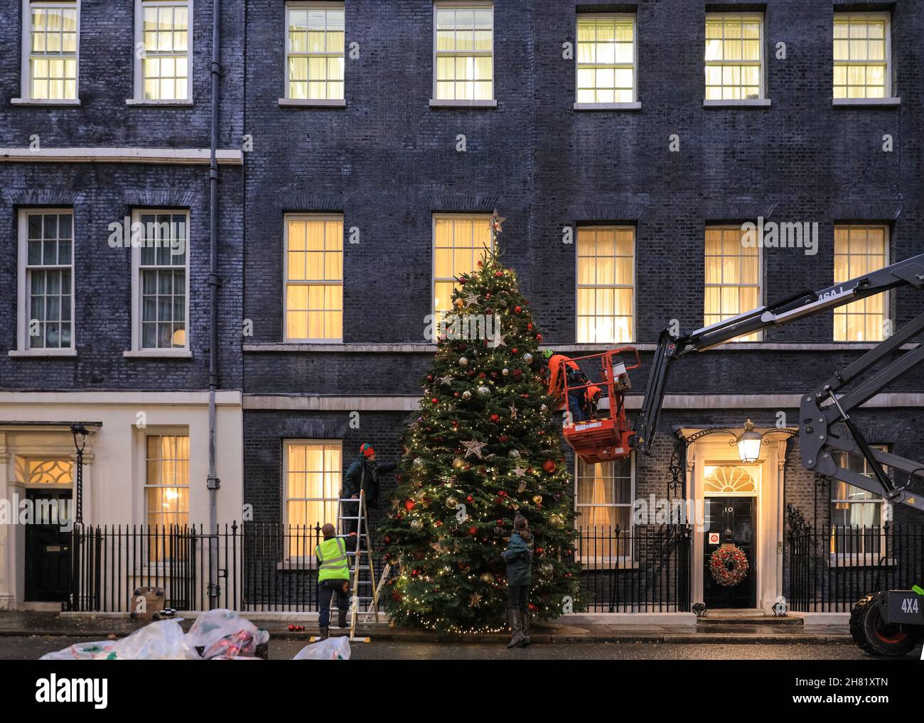 Westminster, London, UK. 26th Nov, 2021. The Downing Street Christmas ...