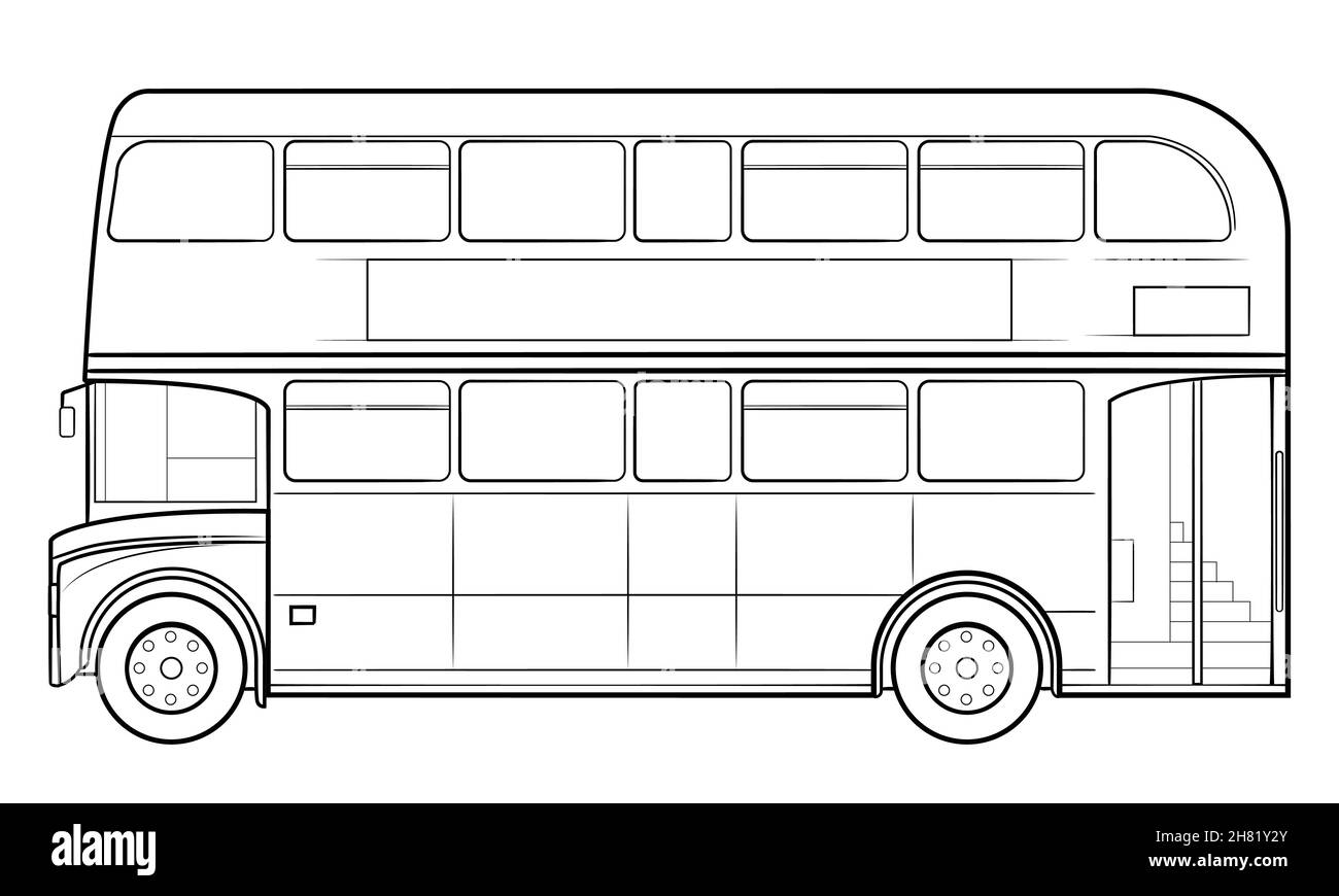 London bus vector stock illustration Stock Vector Image & Art - Alamy