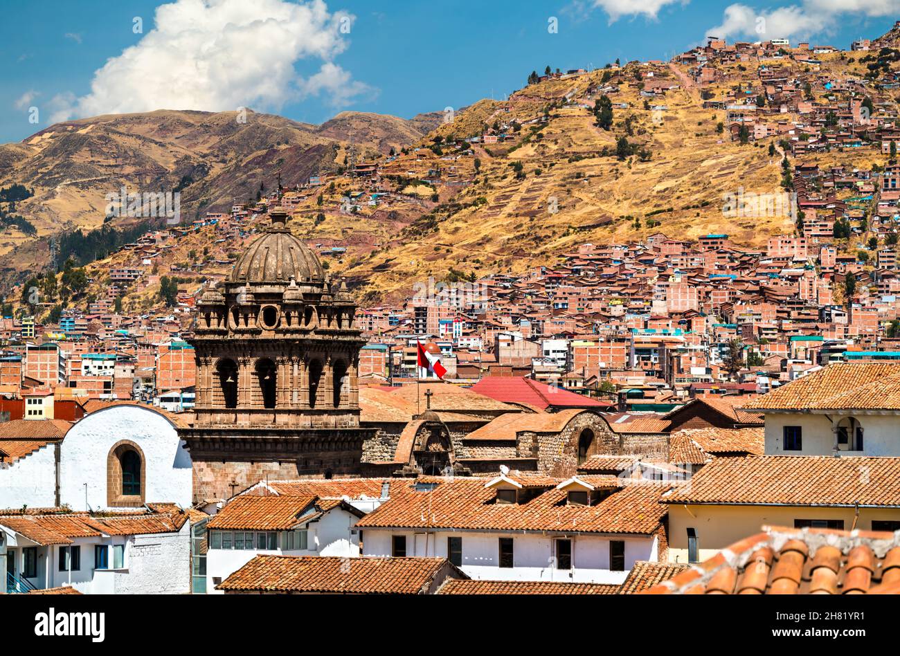 Peru cusco aerial view cusco hi-res stock photography and images - Alamy