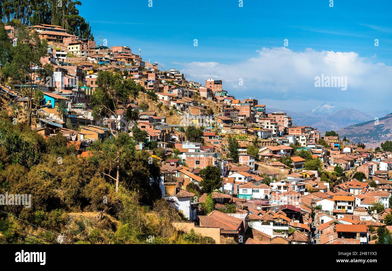 Peru cusco aerial view cusco hi-res stock photography and images - Alamy