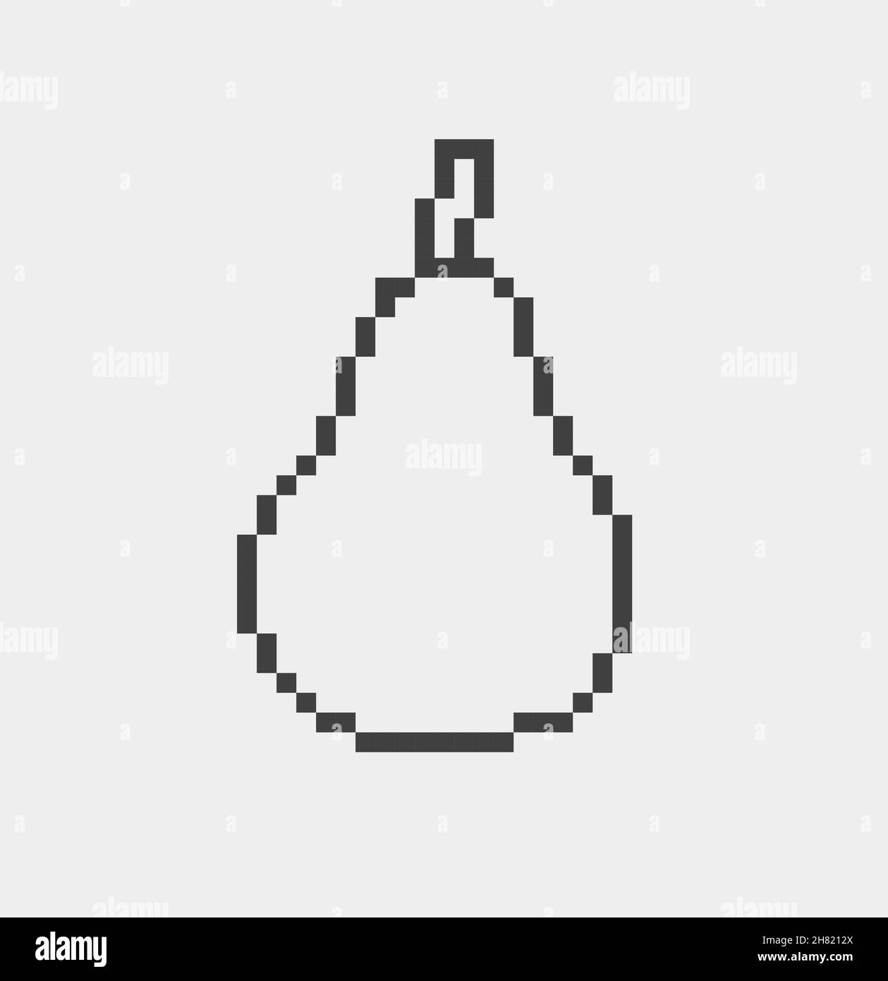 Pear pixel icon hi-res stock photography and images - Alamy