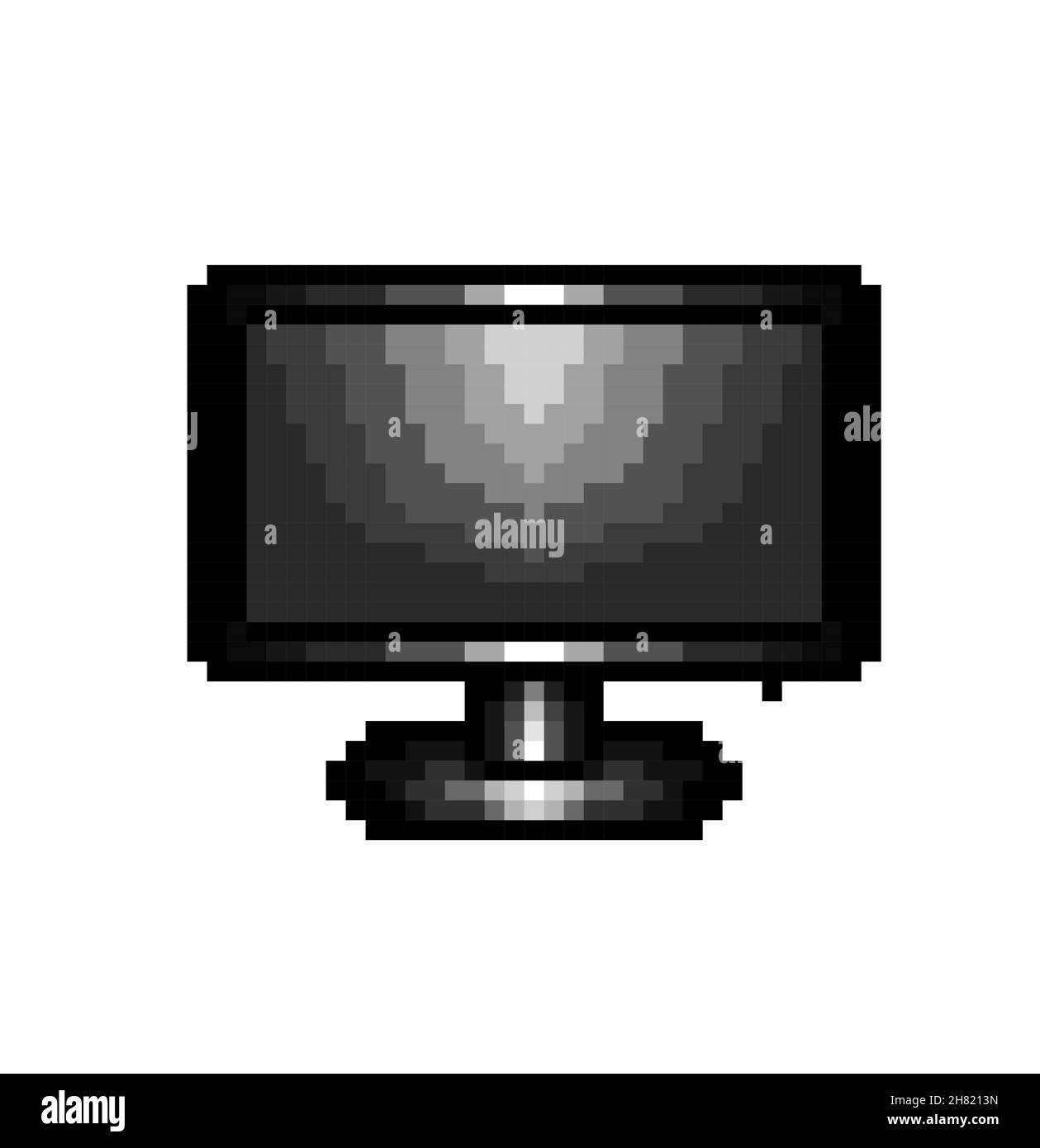 Monitor screen pixel Icon, in the vector. EPS 8 format Stock Vector ...