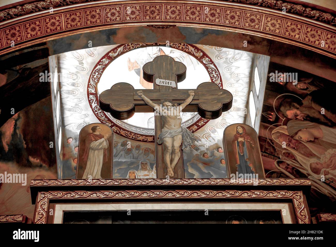 Crucifixion painting orthodox hi-res stock photography and images - Alamy