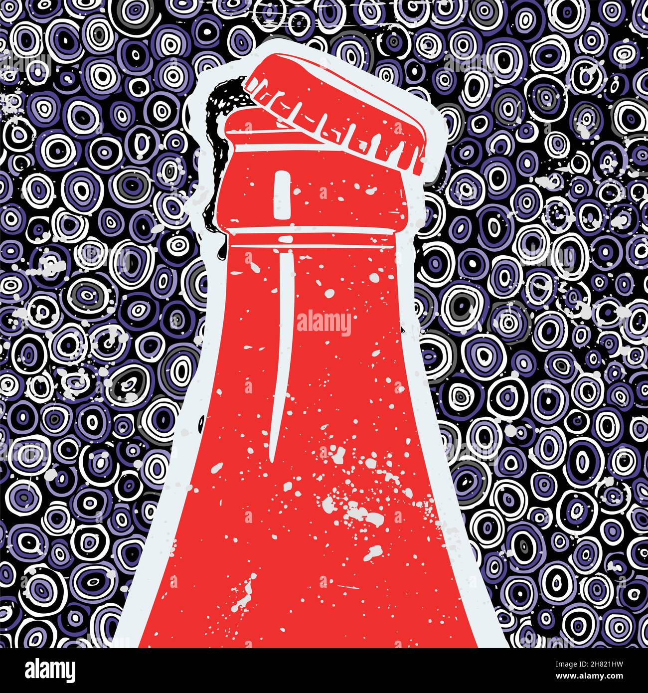 Cola drink, vector illustration. On the cola circle texture Stock ...