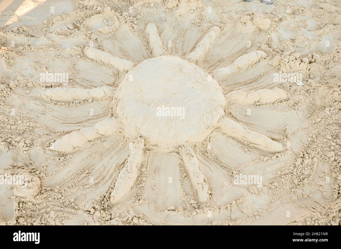 Picture of sun on the sand Stock Photo - Alamy