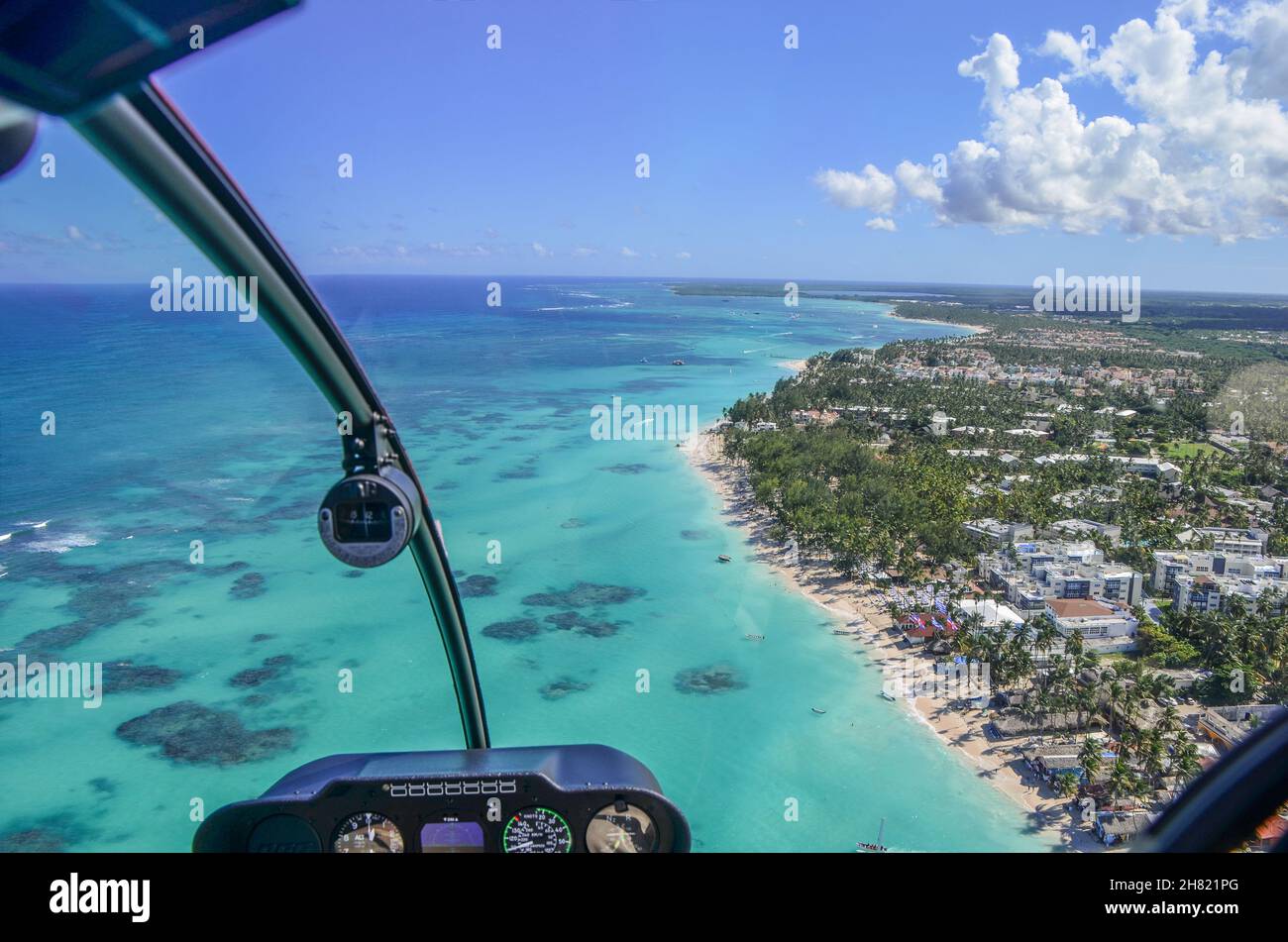 Aerial view on the sea coast Stock Photo - Alamy