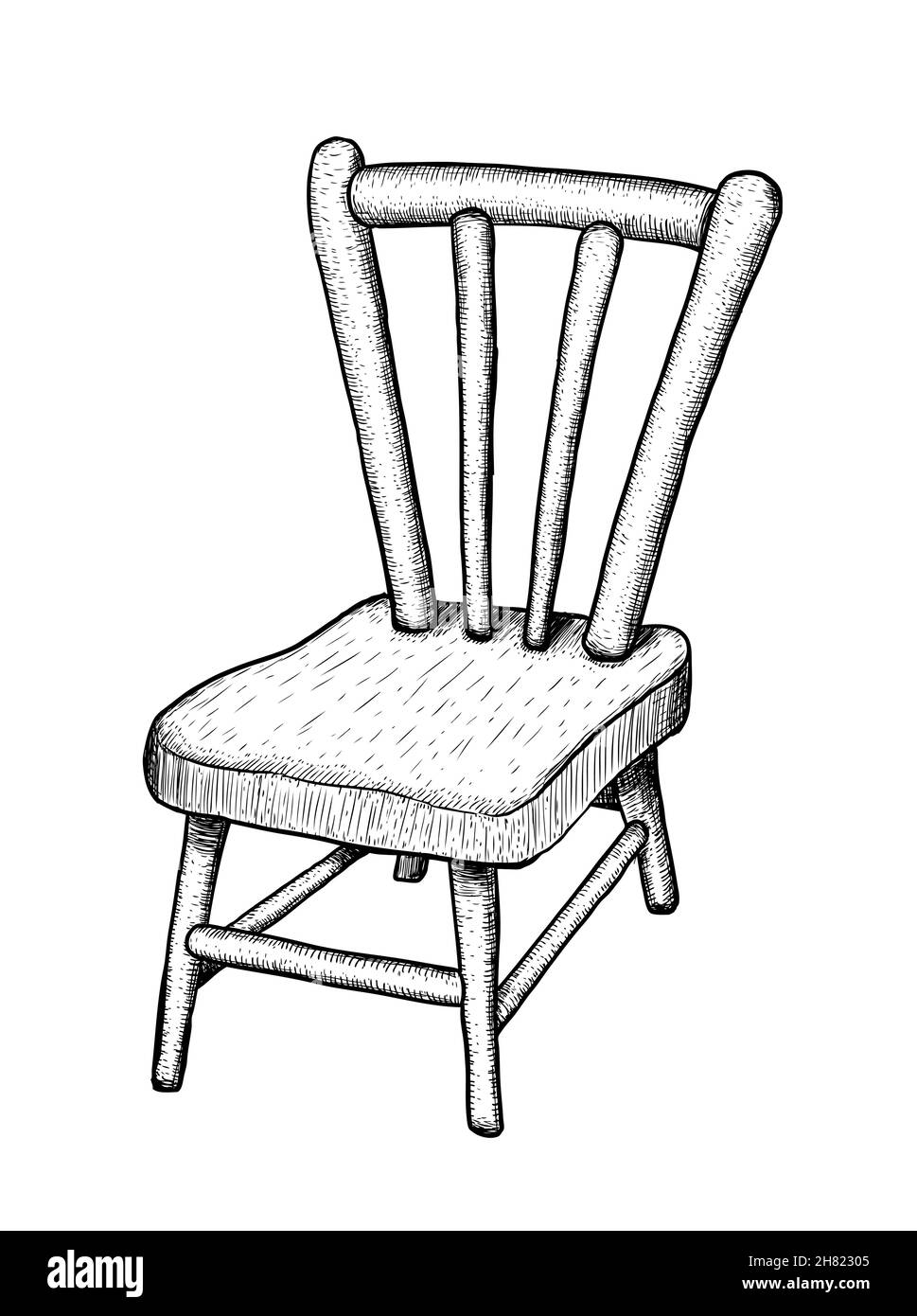 Hand drawn chair, vector illustration Stock Vector Image & Art - Alamy