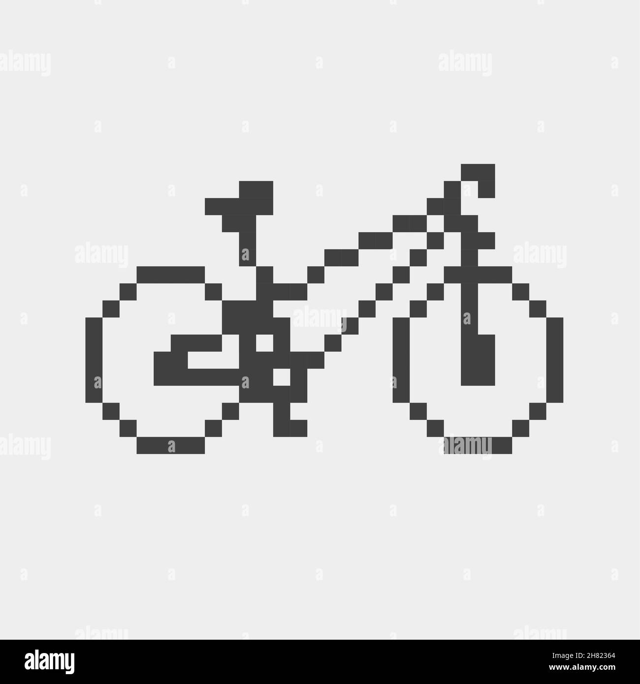 Bike pixel Icon, in the vector. EPS 8 format Stock Vector Image & Art ...
