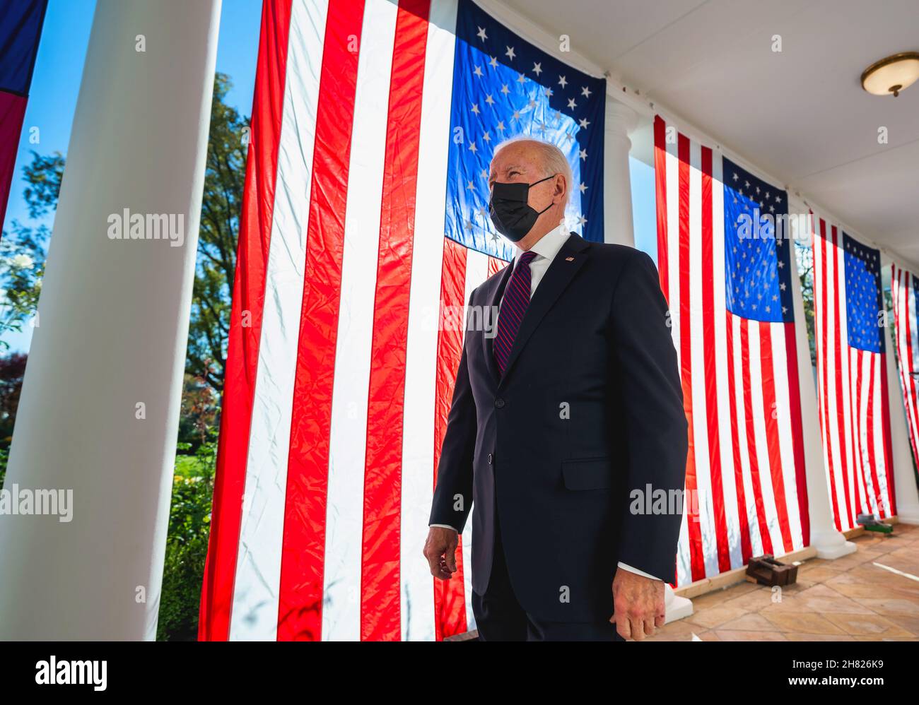 WASHINGTON DC, USA - 15 November 2021 - US President Joe Biden walks ...