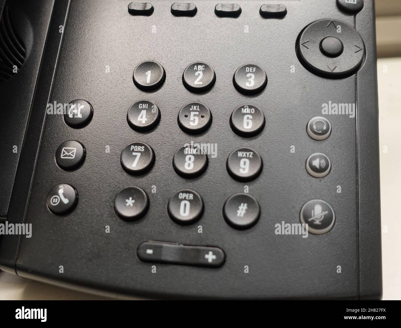 Close up of keypad on modern IP office phone Stock Photo - Alamy